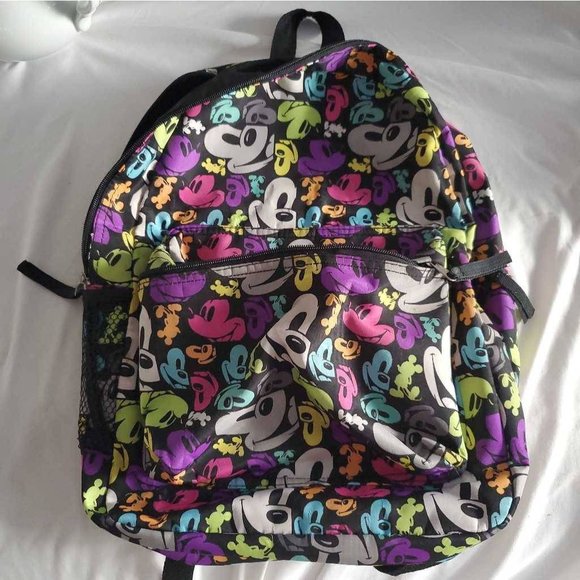 Disney | Accessories | Disney Parks Mickey Mouse Faces Multi Color ...